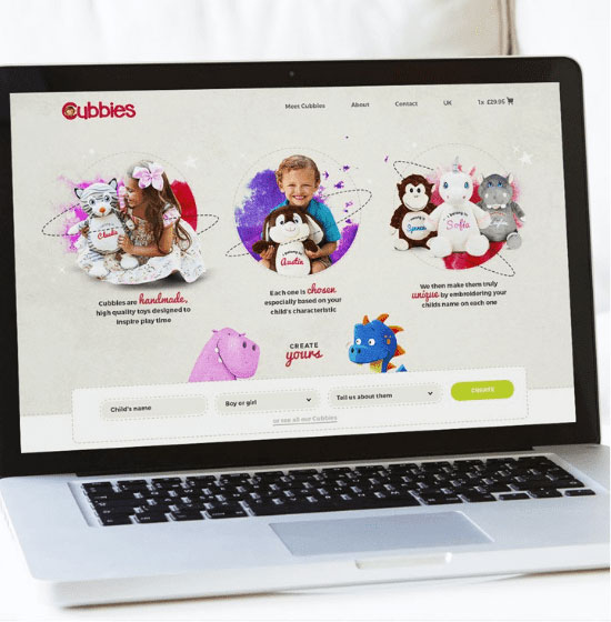 Imaginative Brand Relaunch & E-commerce Website - Cubbies